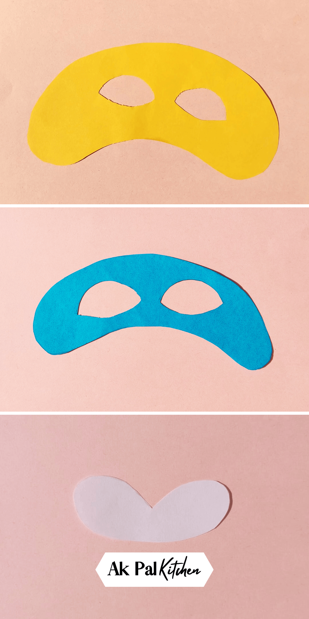Easy Easter Bunny Paper Mask Craft - Ak Pal Kitchen