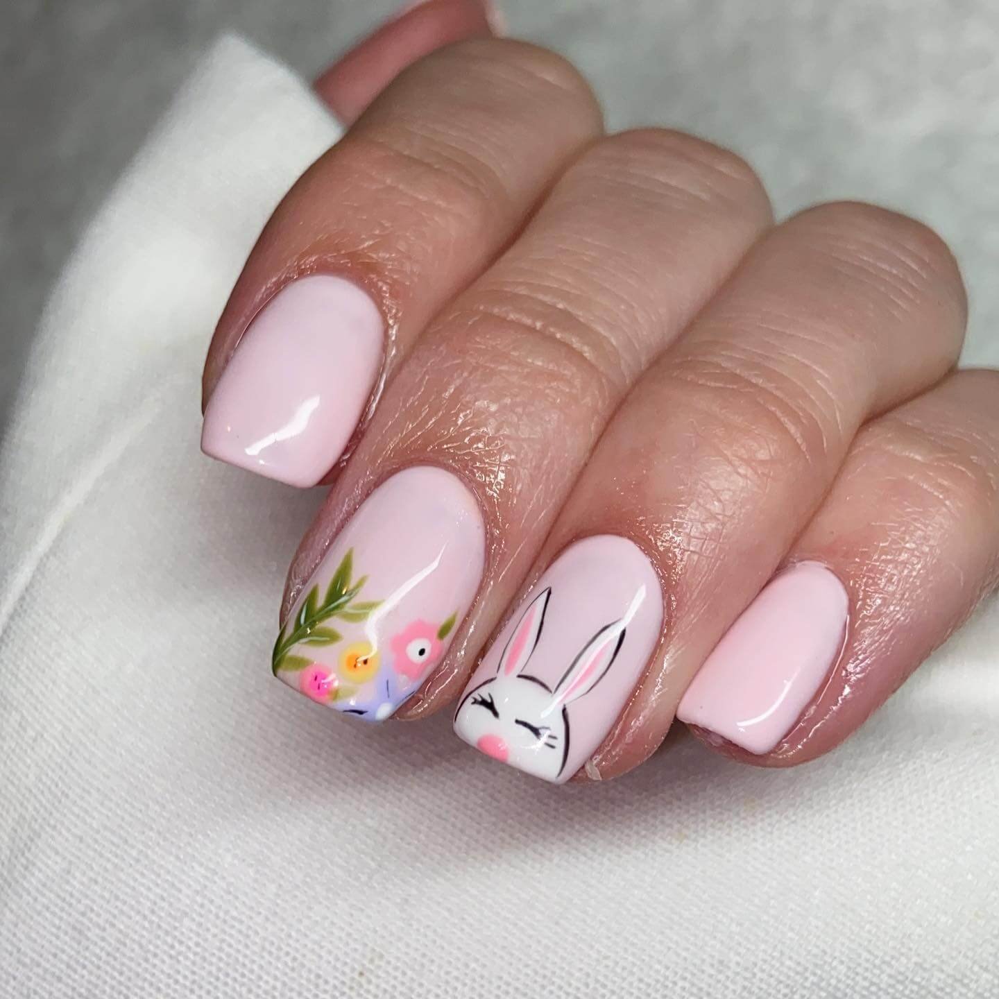31 Cute Easter Bunny Nails - Ak Pal Kitchen