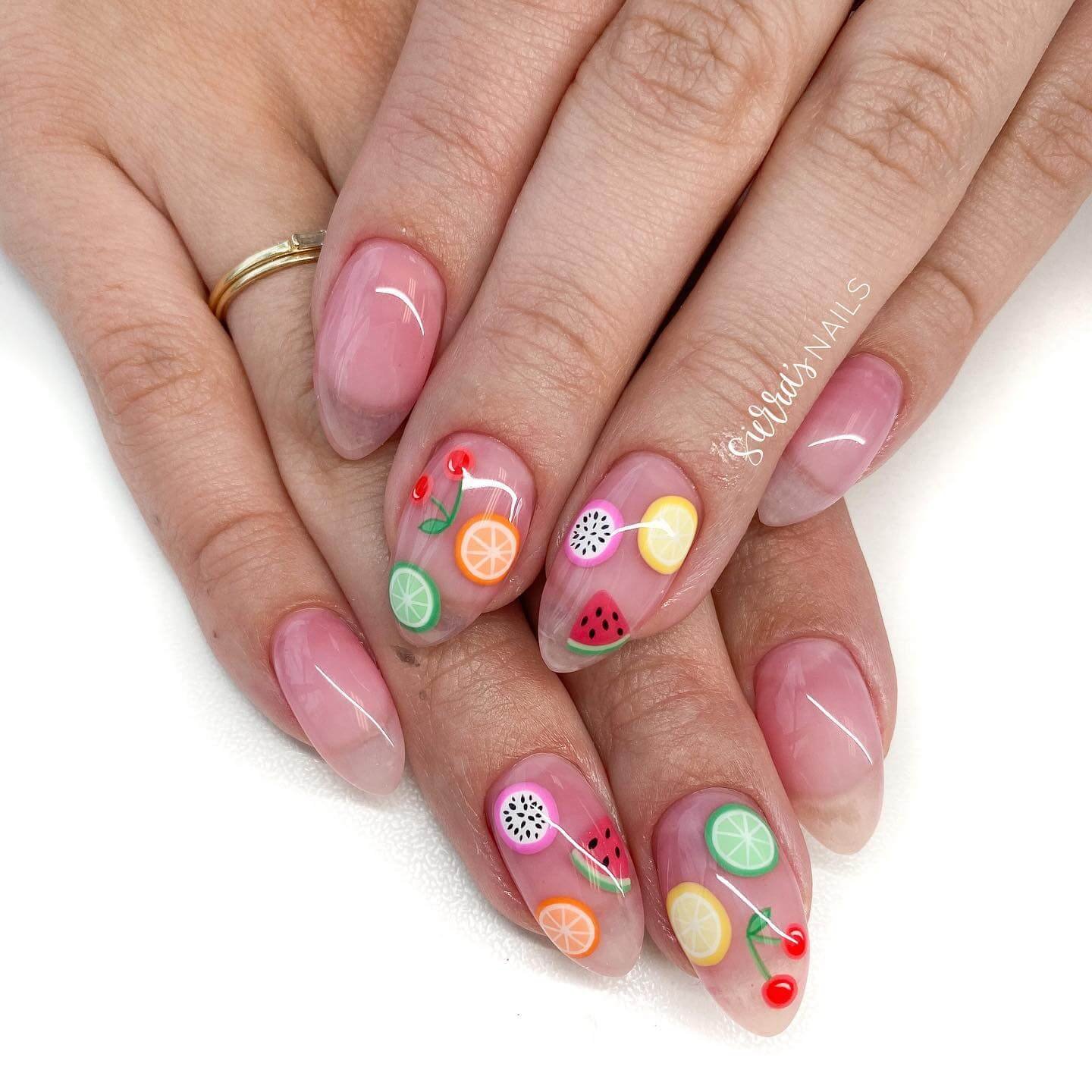 31 Cute Fruit Nail Art Designs - Ak Pal Kitchen