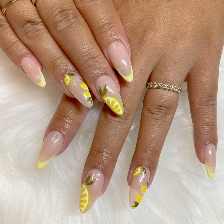 31 Trendy Lemon Nails - Ak Pal Kitchen