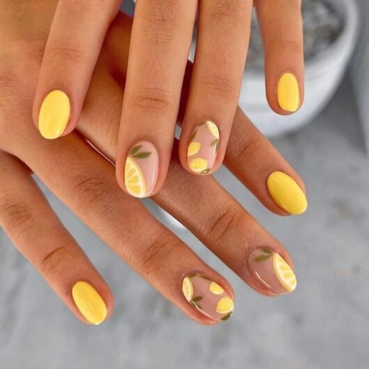 31 Trendy Lemon Nails - Ak Pal Kitchen