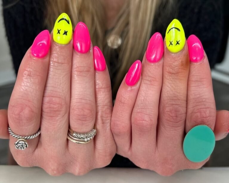 31 Bright Neon Summer Nails - Ak Pal Kitchen