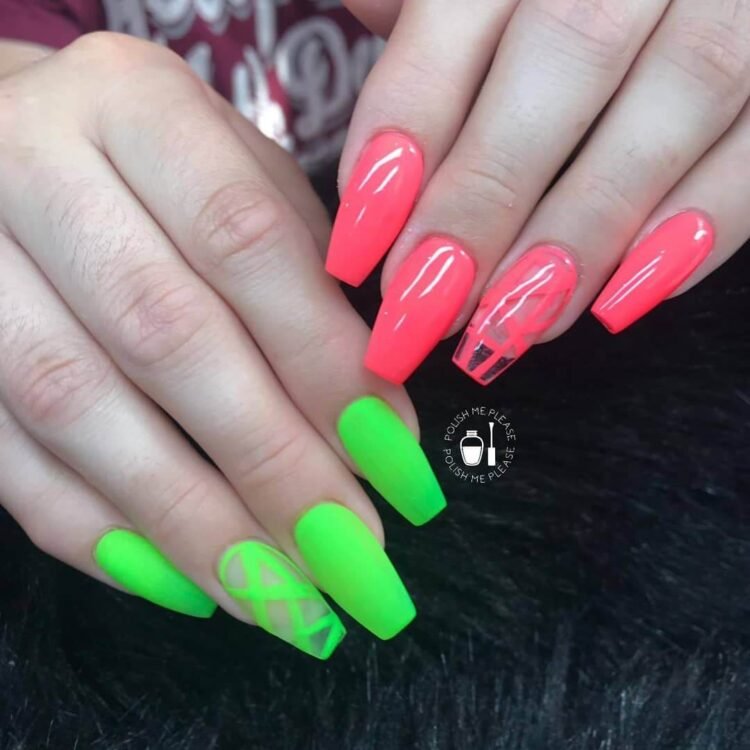 31 Bright Neon Summer Nails - Ak Pal Kitchen