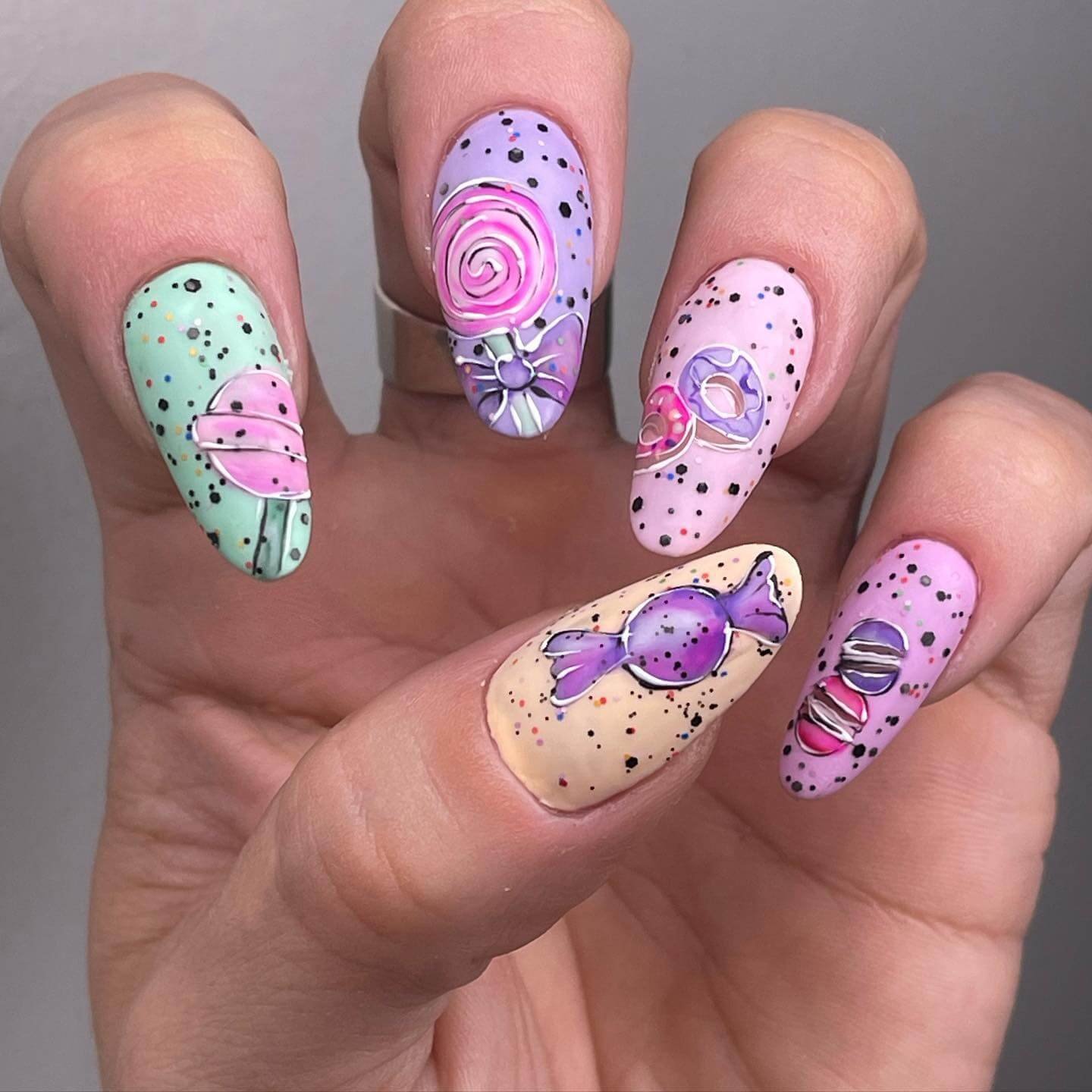 31 Fun Candy Nails - Ak Pal Kitchen