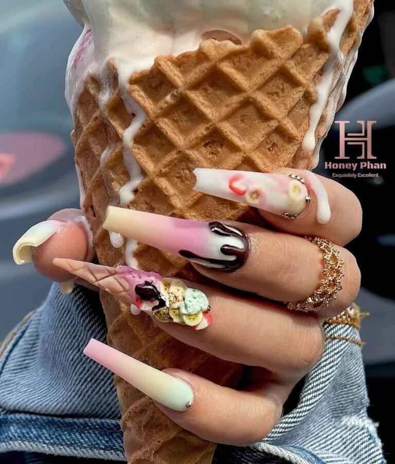 31 Cute Ice Cream Nails - Ak Pal Kitchen