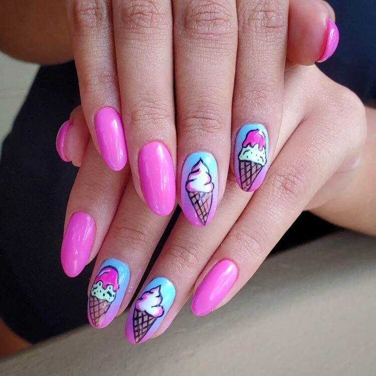 31 Cute Ice Cream Nails - Ak Pal Kitchen