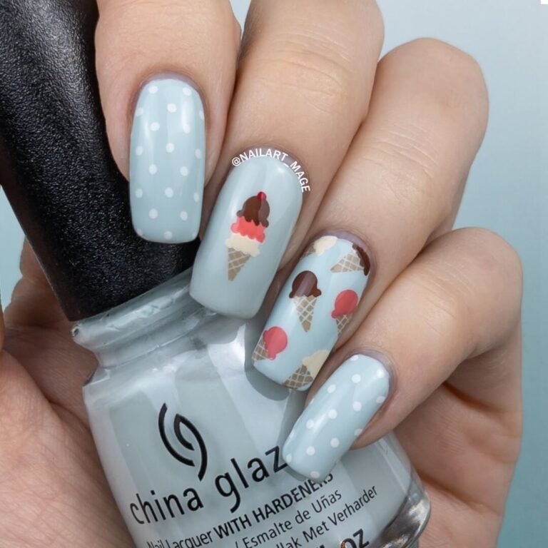 31 Cute Ice Cream Nails - Ak Pal Kitchen