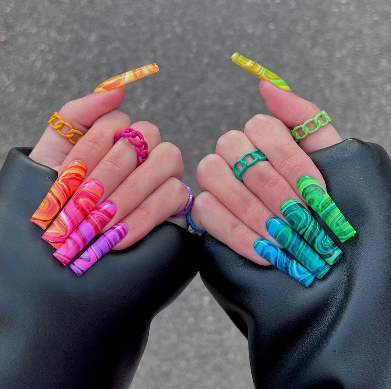 31 Trendy Summer Acrylic Nails - Ak Pal Kitchen