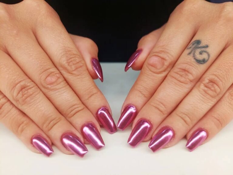 31 Stunning Metallic Nails - Ak Pal Kitchen