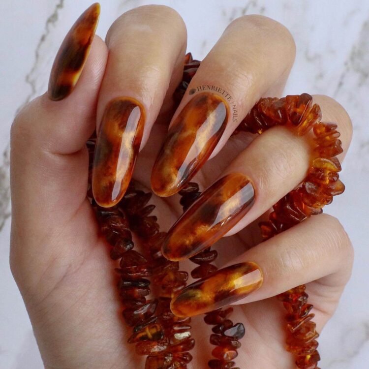 21 Trendy Amber Nails - Ak Pal Kitchen