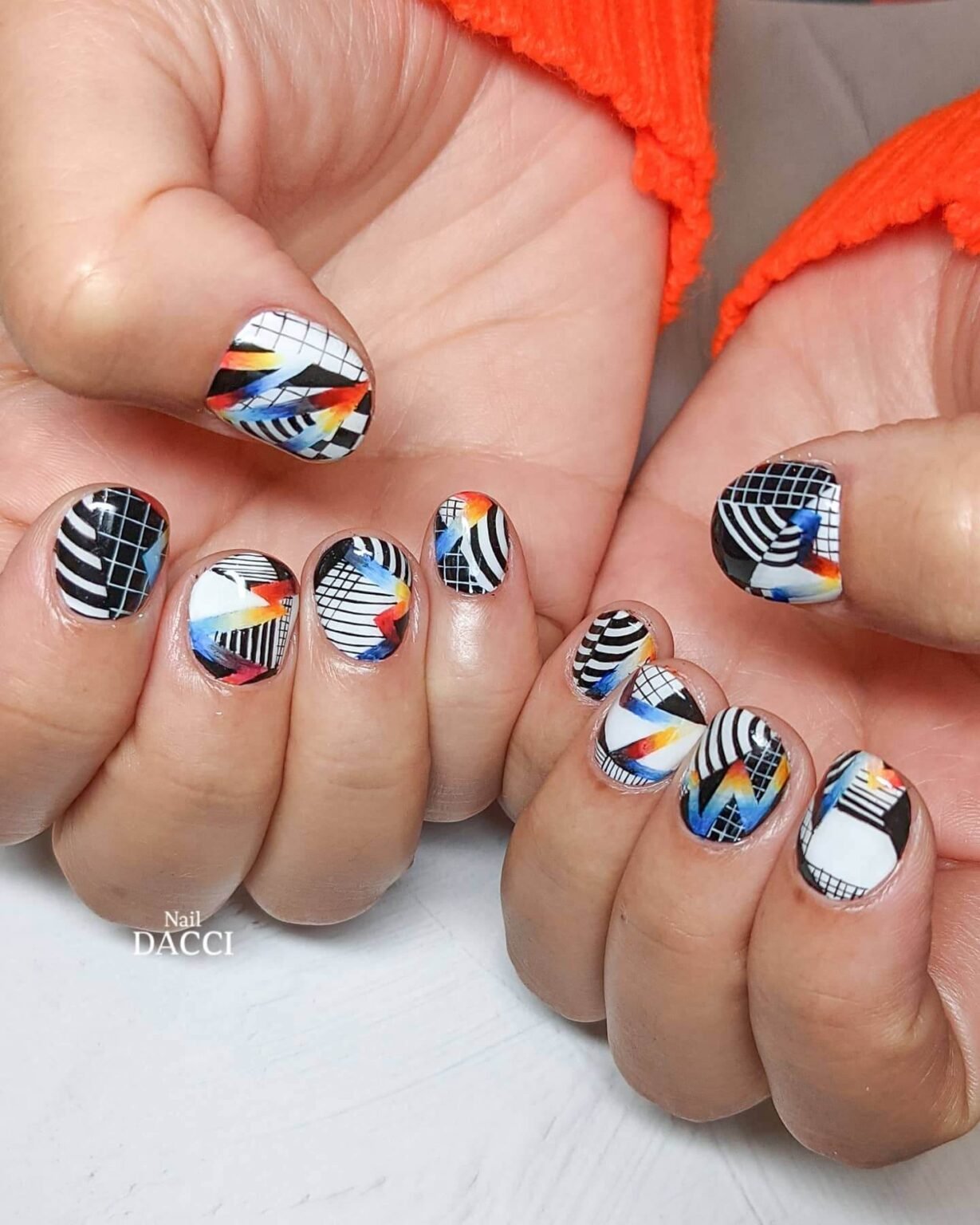 31 Best Geometric Nail Art Designs - Ak Pal Kitchen