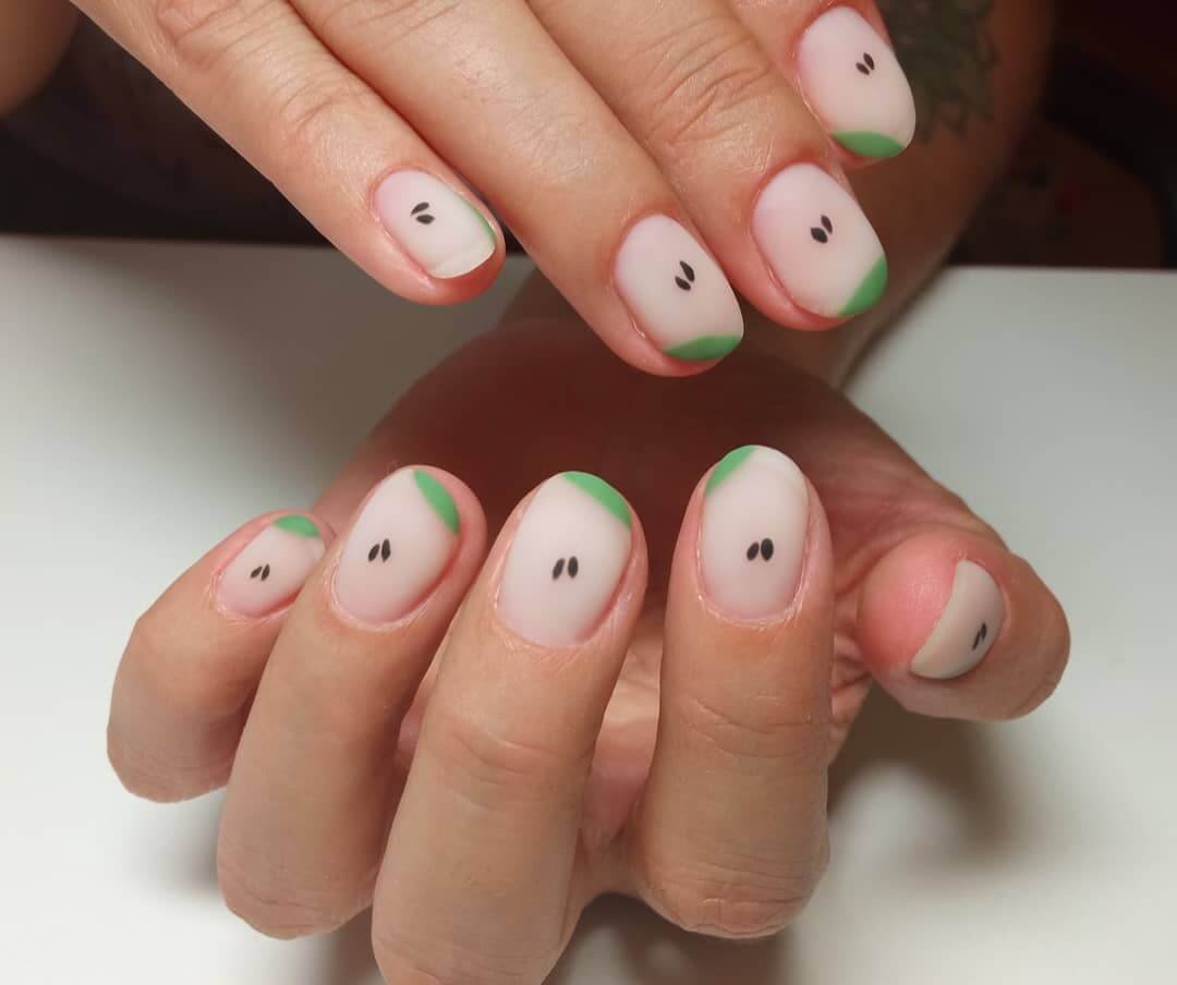 21 Cute Apple Nails - Ak Pal Kitchen