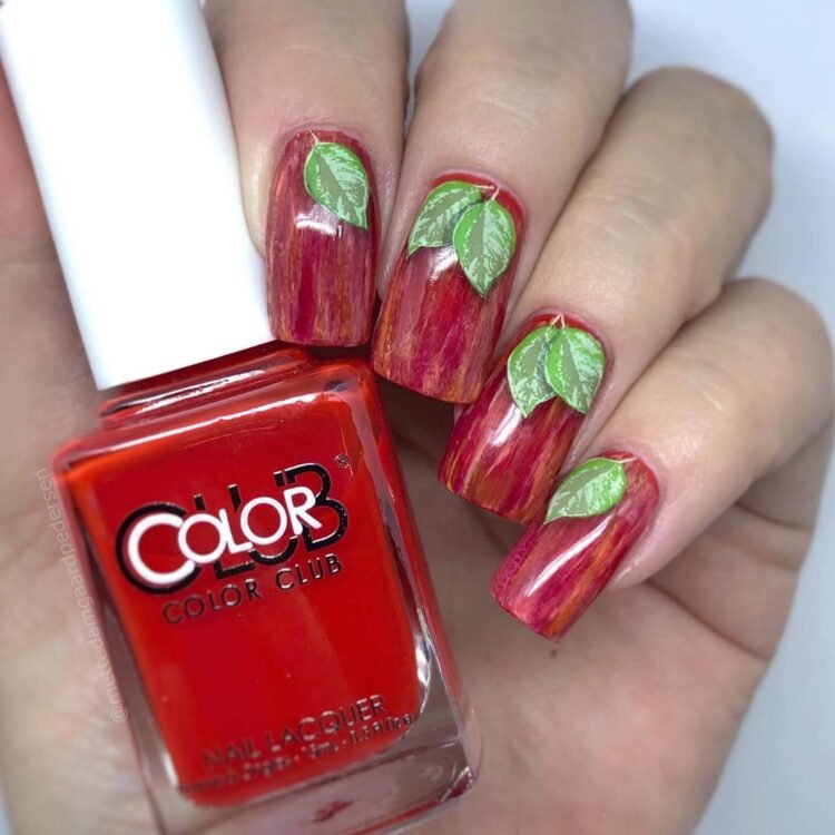21 Cute Apple Nails - Ak Pal Kitchen