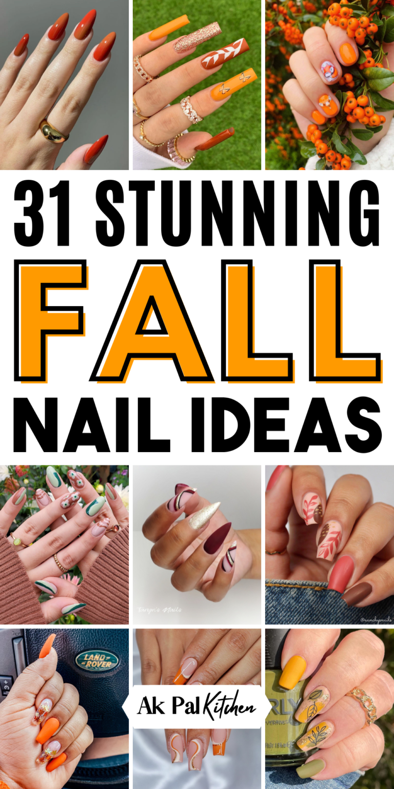 31 Stunning Fall Nail Ideas - Ak Pal Kitchen