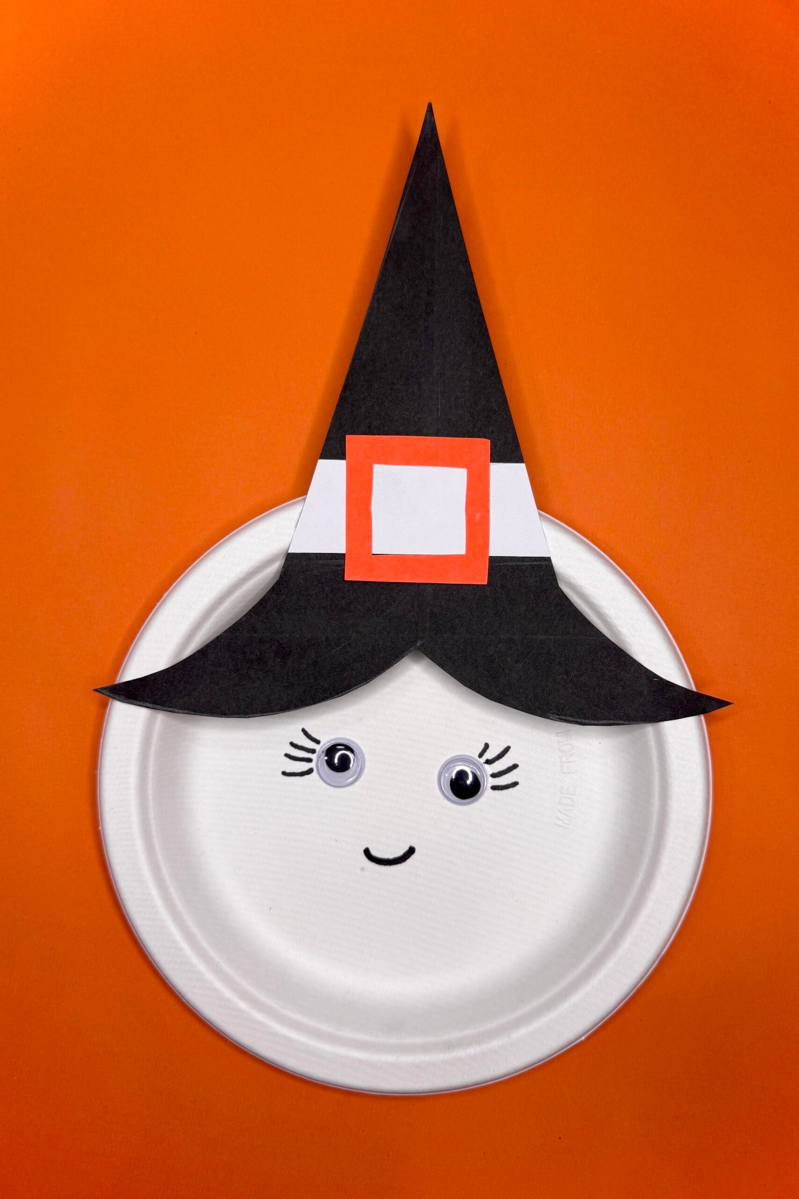 Cute Paper Plate Witch Craft - Ak Pal Kitchen