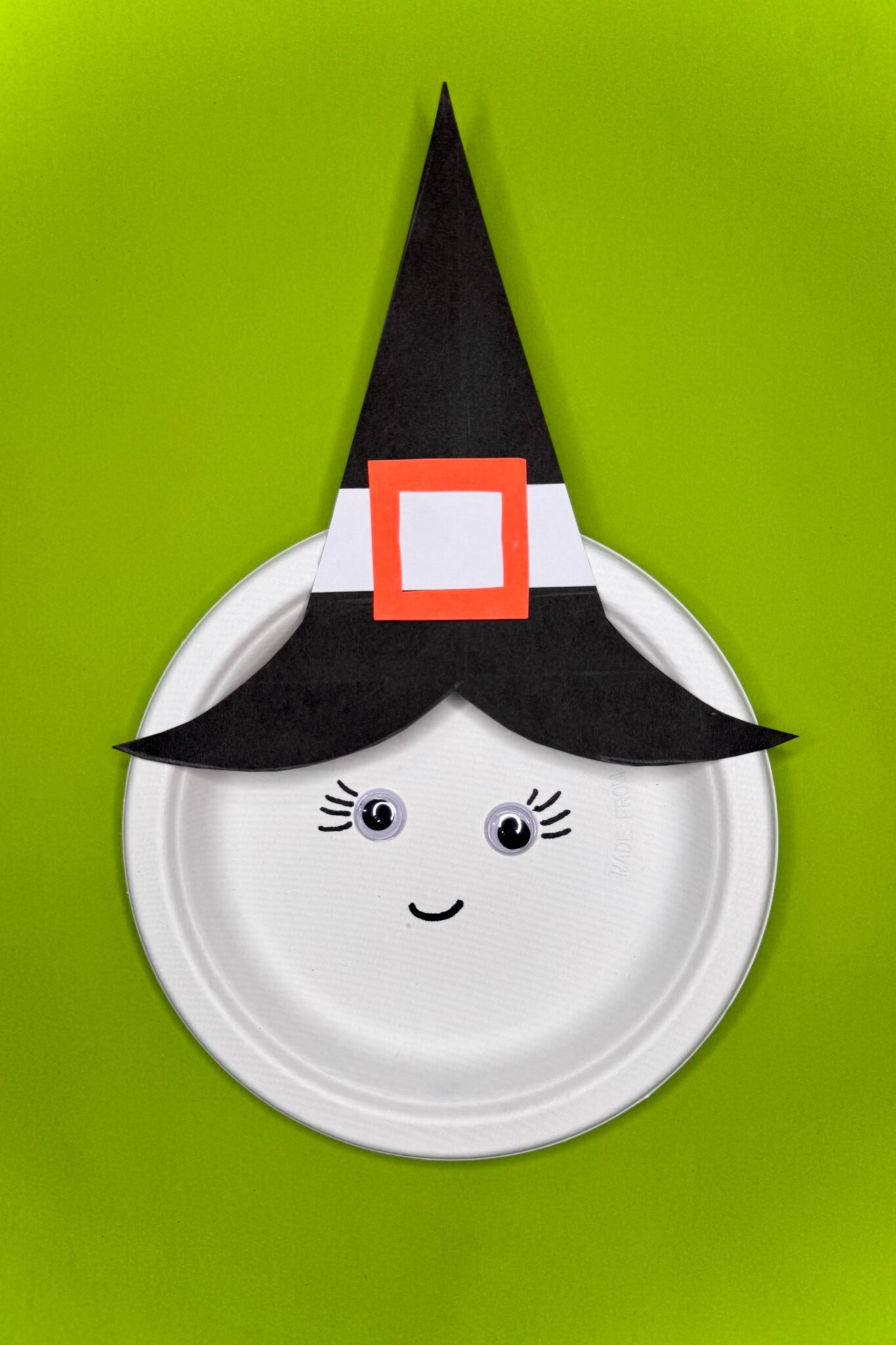 Cute Paper Plate Witch Craft - Ak Pal Kitchen