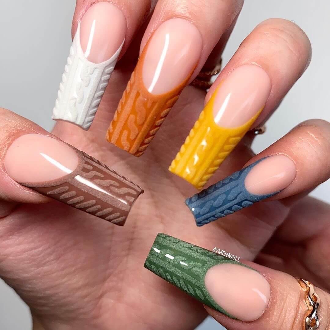 31 Stunning Sweater Nails - Ak Pal Kitchen