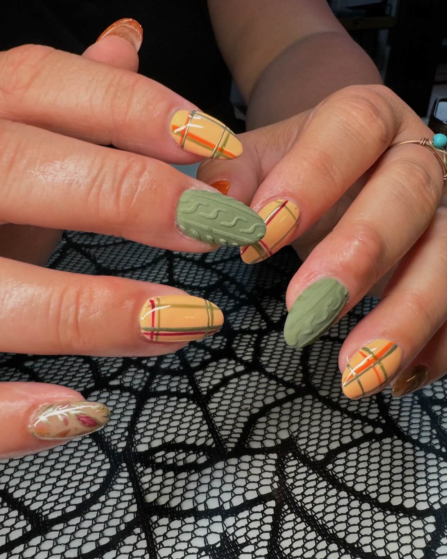 31 Stunning Sweater Nails - Ak Pal Kitchen