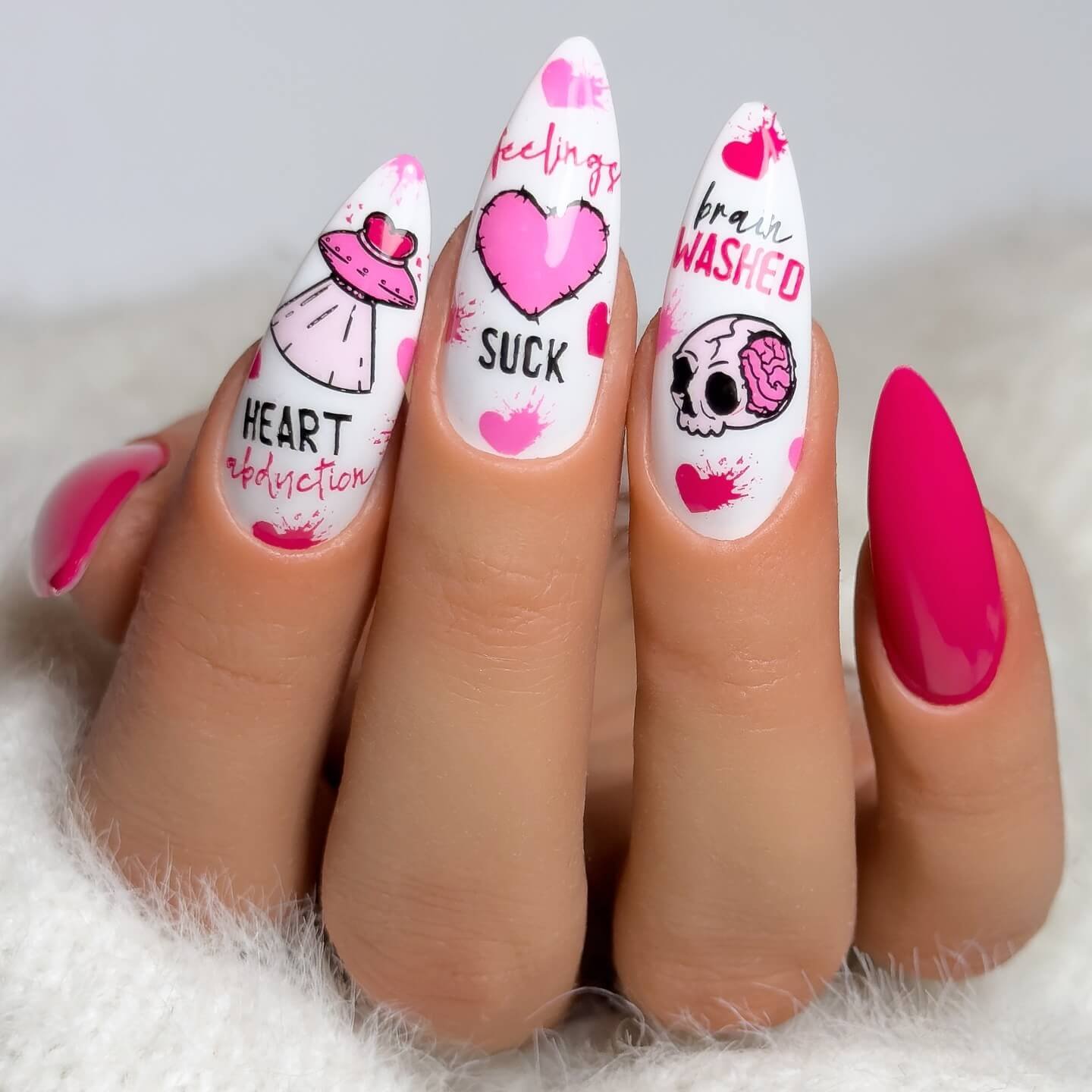 31 Cute February Nails - Ak Pal Kitchen