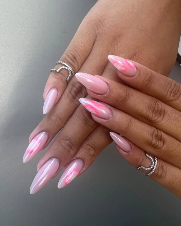 21 Gorgeous Baby Pink Nails - Ak Pal Kitchen